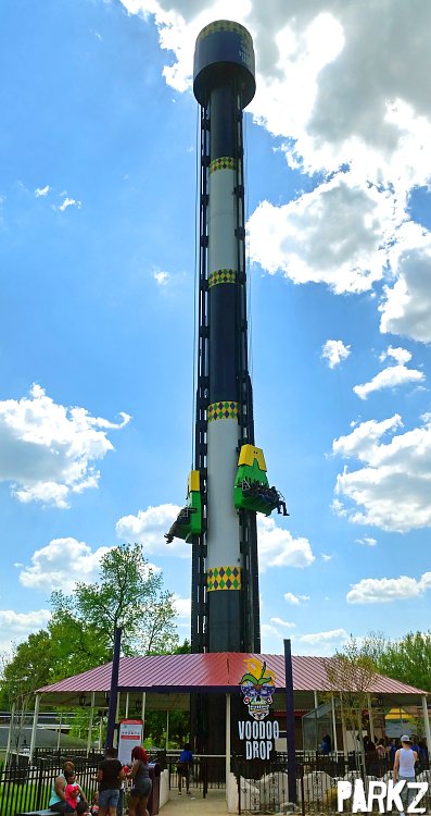 Voodoo Drop | Flat Ride at Six Flags America | Parkz - Theme Parks